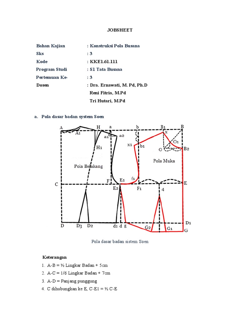 JOBSHEET Pola Soen | PDF