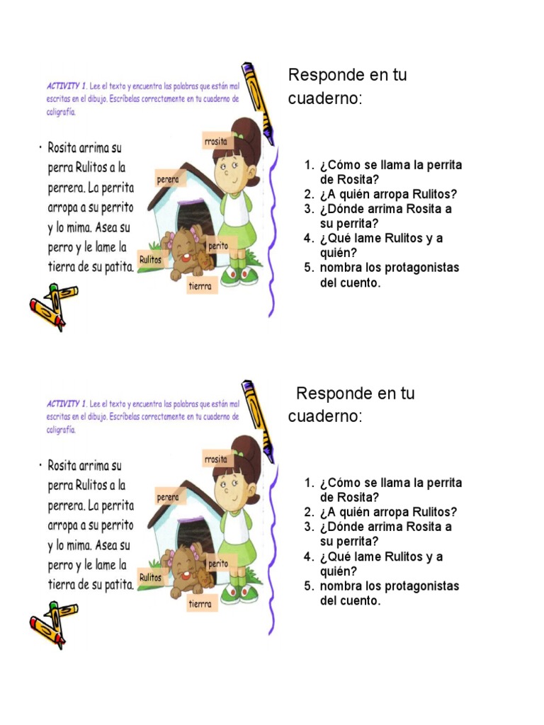 Comprension Letra R | PDF