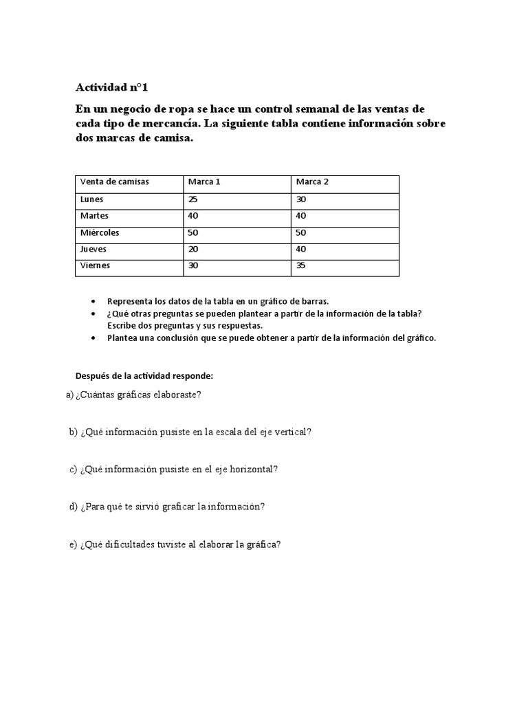 Actividad para Casa | PDF | Métodos y materiales de enseñanza