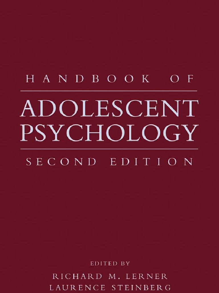 Handbook of Adolescent Psychology | PDF | Developmental Psychology ...
