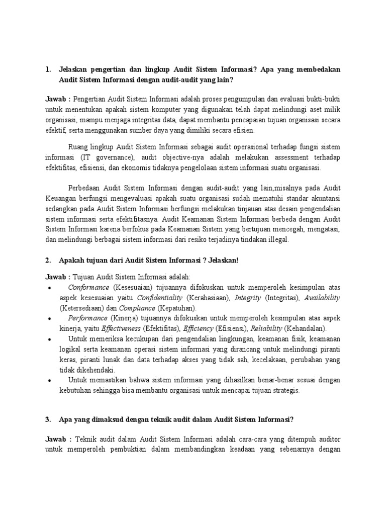 Audit Informasi | PDF | Komputer