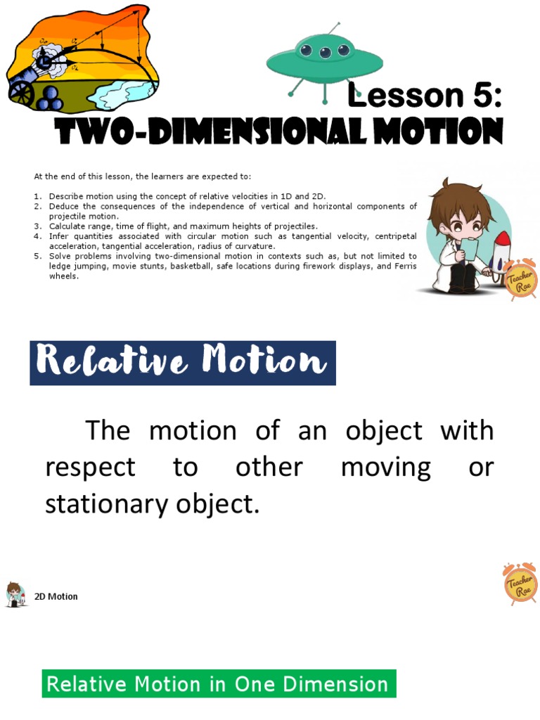 Lesson-5-Two-Dimensional Motion | PDF | Acceleration | Speed