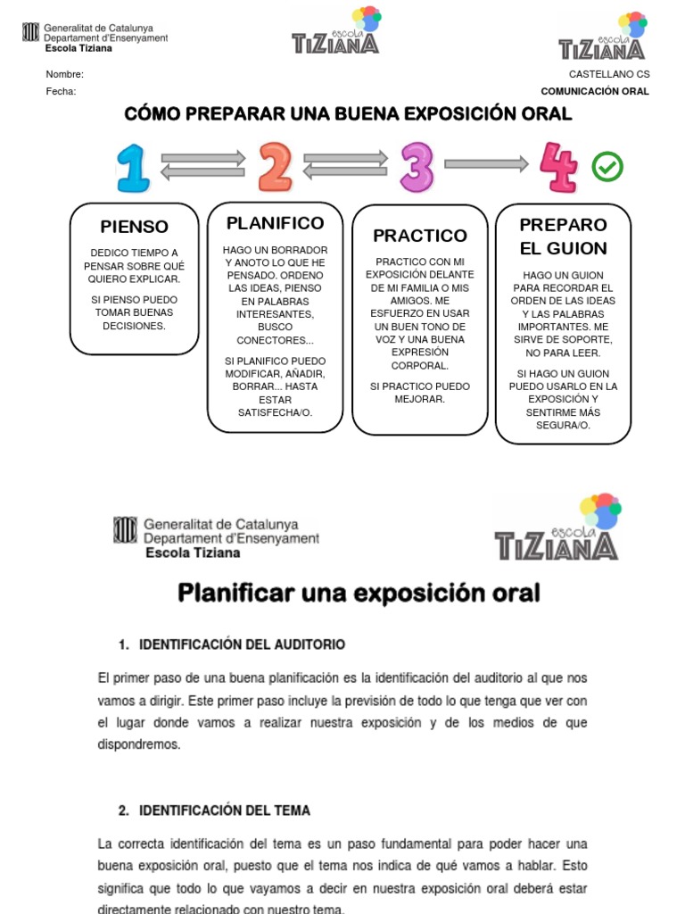 Guía para Exposiciones Orales Efectivas | PDF | Ensayos