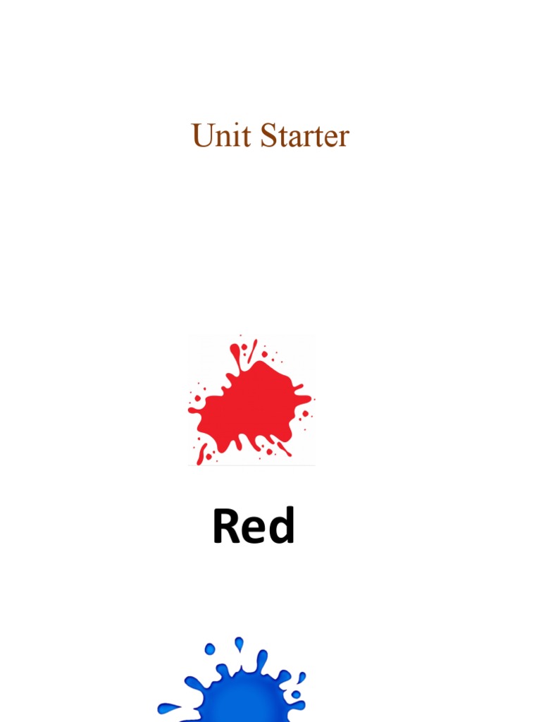Color Recognition Unit Activities | PDF