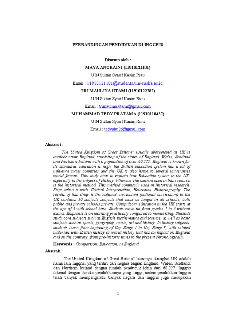 Artikel Perbandingan Pendidikan Kel 4 | PDF | Educational Stages | Schools