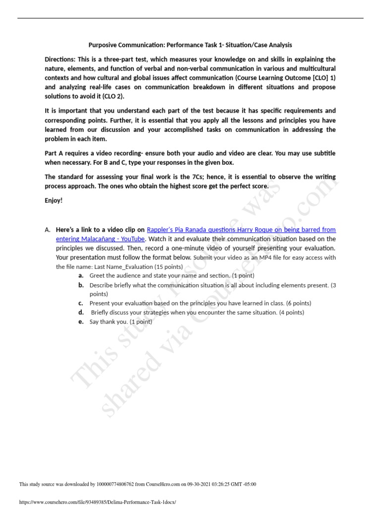 Communication Breakdown Analysis Task | PDF | Communication ...