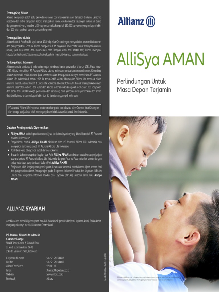 Asuransi Jiwa Syariah AlliSya AMAN | PDF