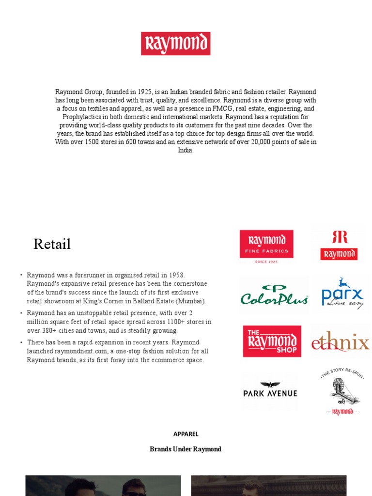 Raymond | PDF | Brand | Retail