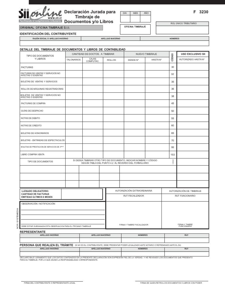 Formulario 3230: Guía y Ejemplo | PDF | Imprenta | Instituciones sociales