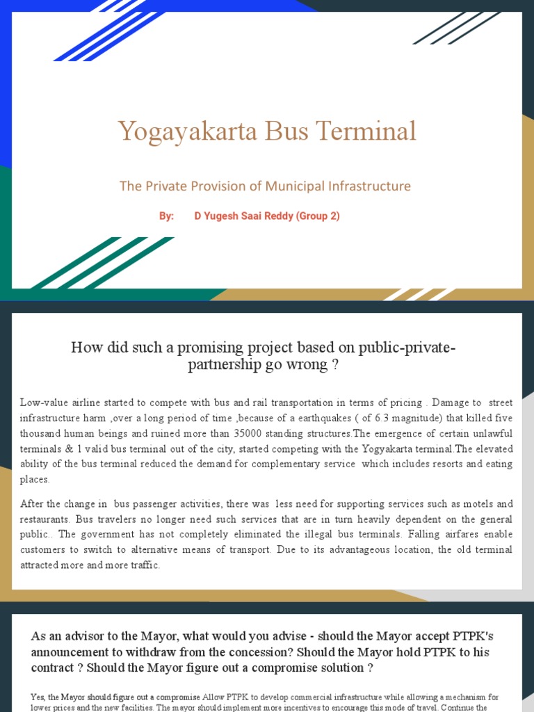 Bus Terminal Case Study | PDF | Bus | Infrastructure
