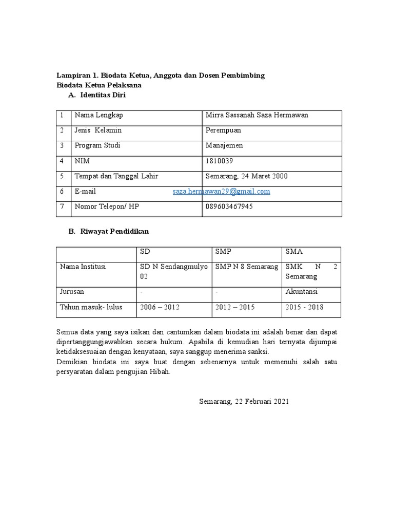 Lampiran Kurang Dosbing | PDF | Karier & Perkembangan | Ilmu Sosial