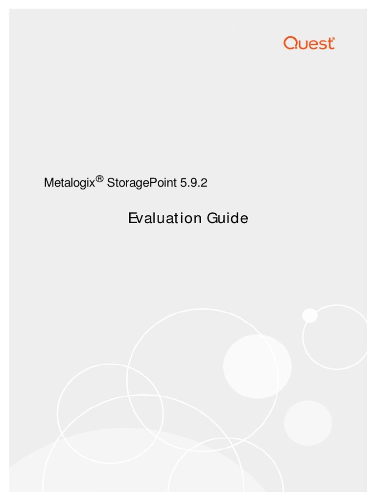 Metalogix StoragePoint Evaluation Guide | PDF | Share Point | World Wide Web