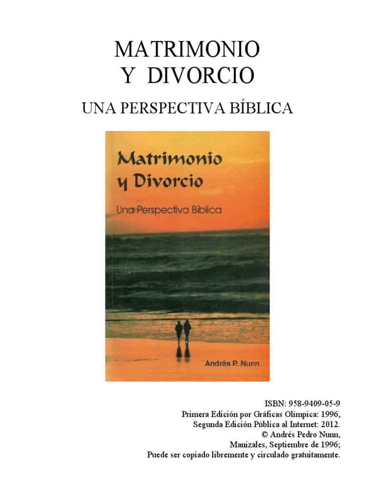 Matrimonio y Divorcio | PDF | Ismael | Divorcio