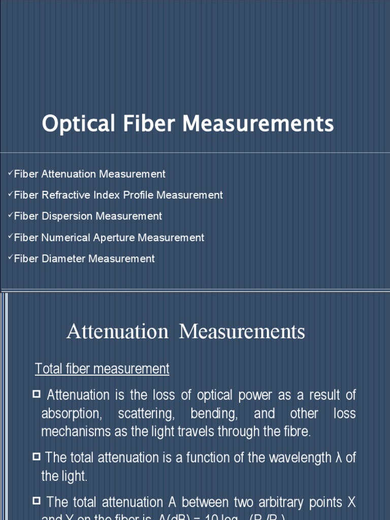 Fiber Measurements | PDF | Optical Fiber | Interferometry