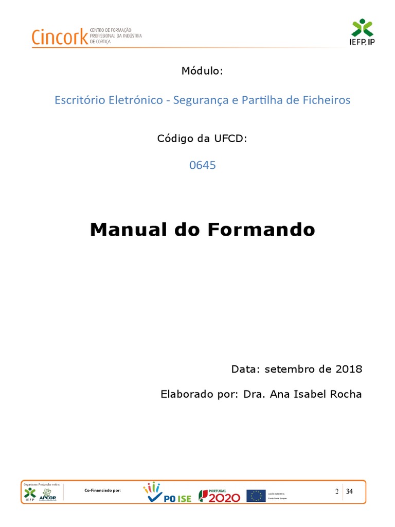 Manual 0645 Ana Isabel Rocha | PDF | Vírus de computador | Cópia de ...