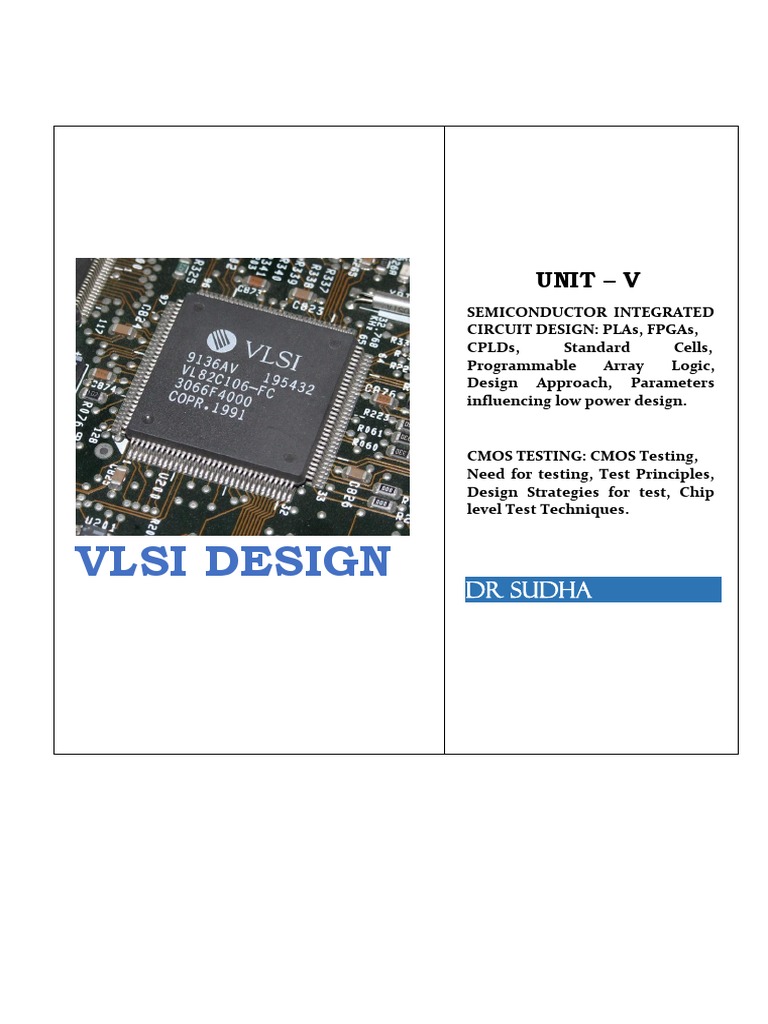 Vlsi Design Unit 5 | PDF | Field Programmable Gate Array | Logic Gate