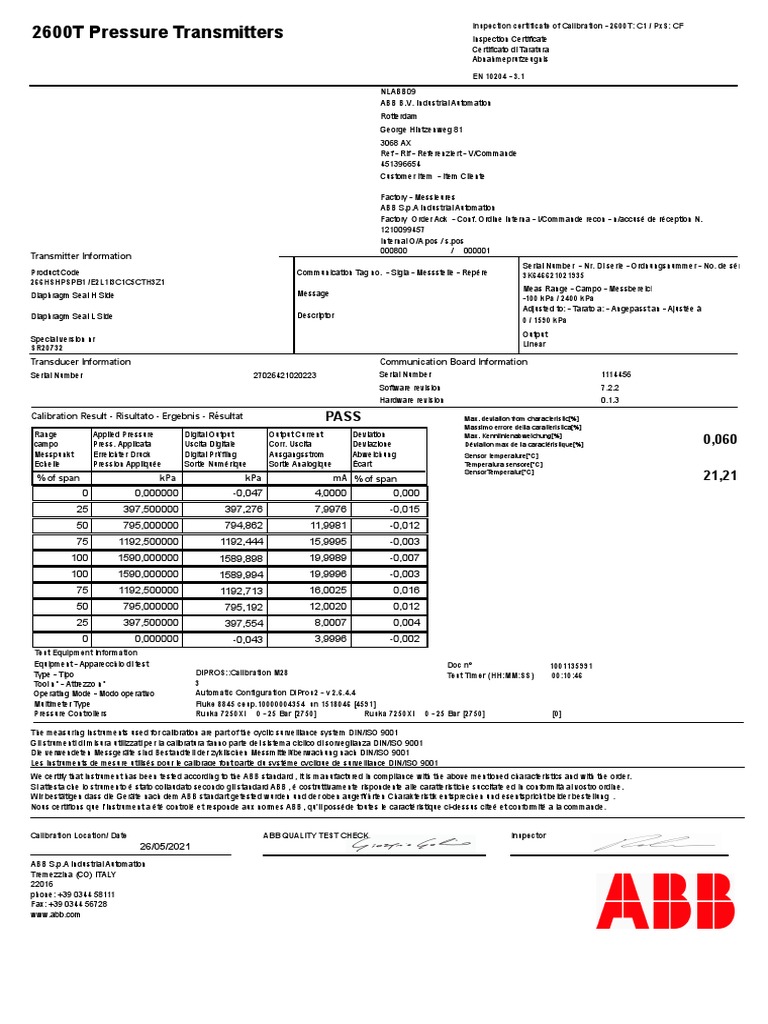 Calibration Sample | PDF | Metrology | Scientific Observation