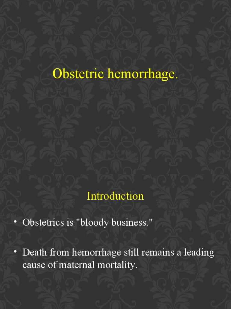 Aph Pph Pdf Childbirth Human Reproduction