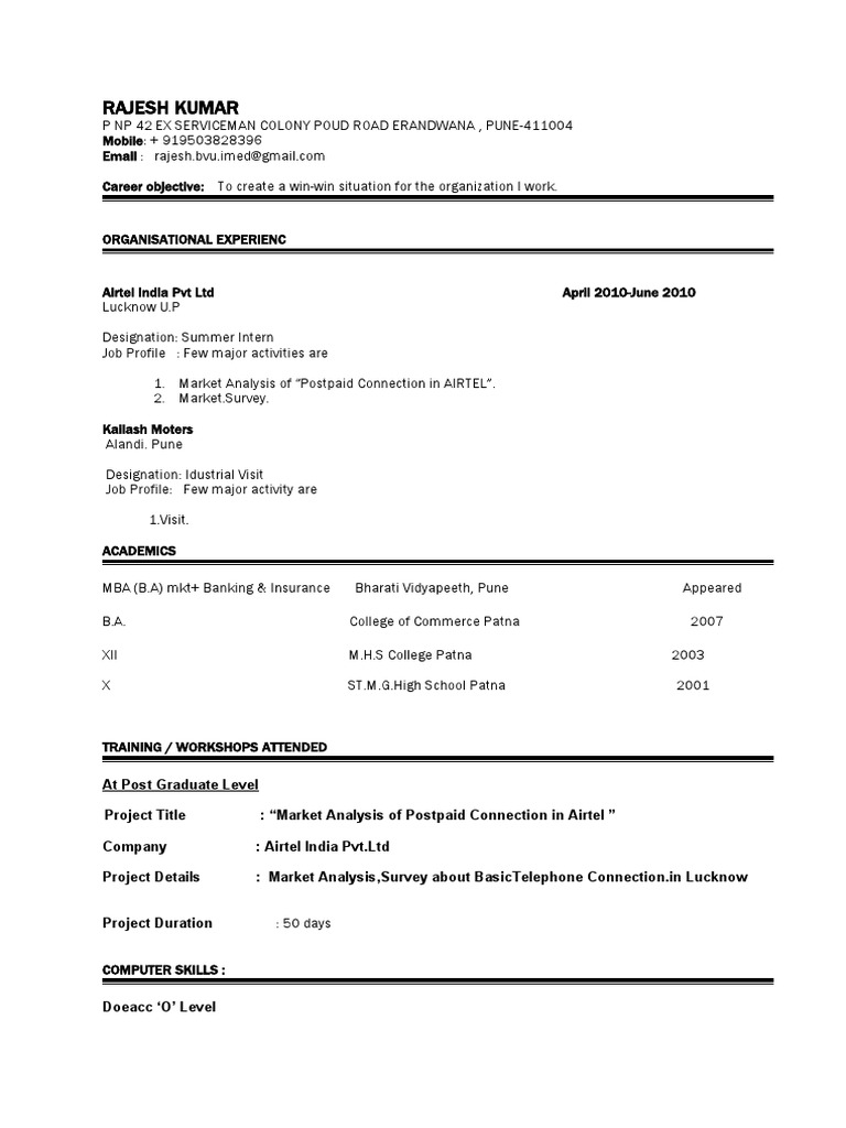 Rajesh Resume | PDF