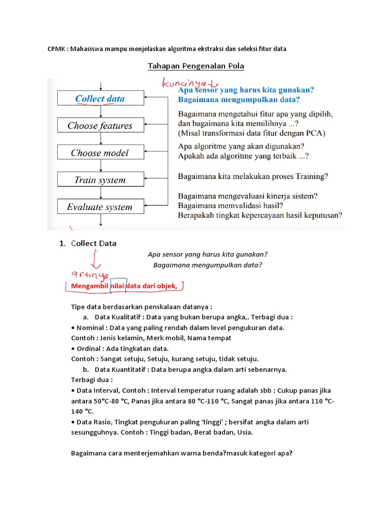 Tahapan Pengenalan Pola | PDF