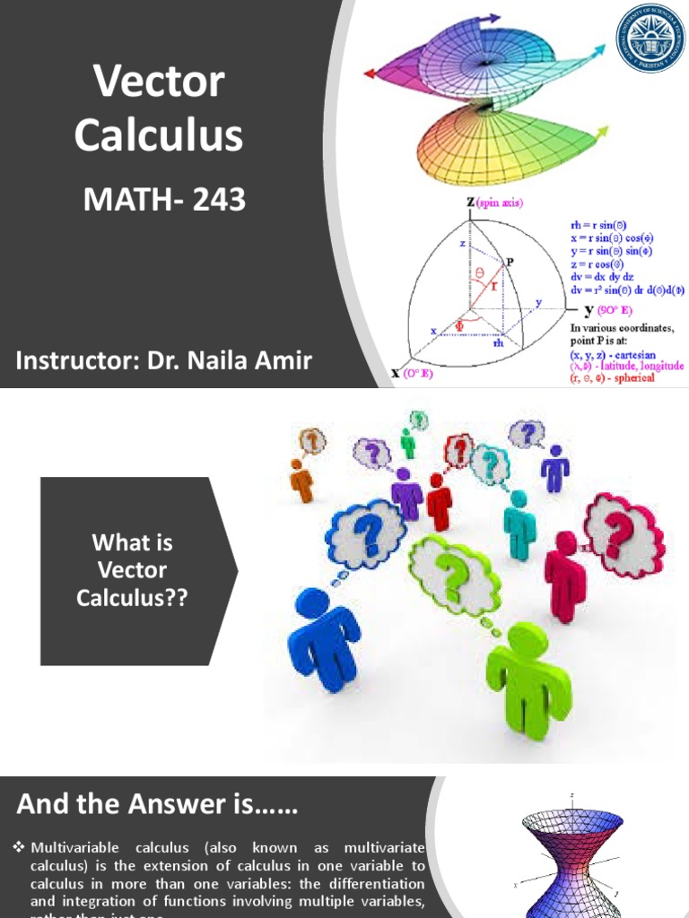 Lecture # 1 (Introduction) | PDF | Vector Calculus | Integral