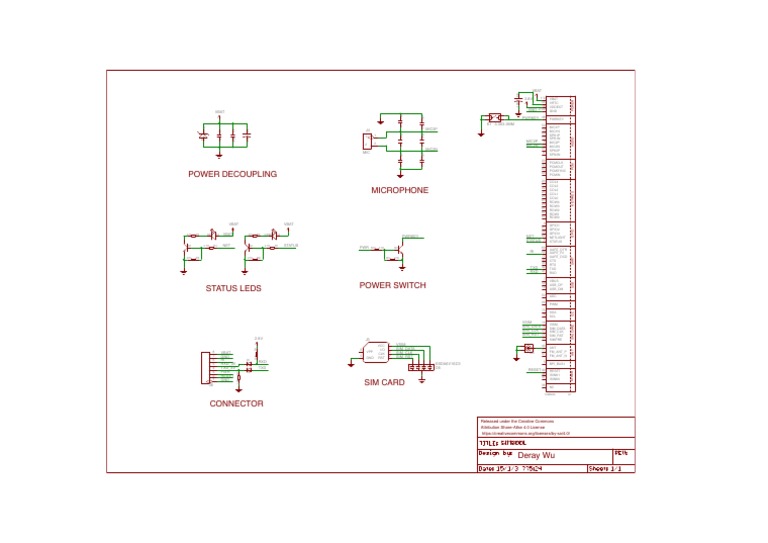 SIM800L Schematic | PDF