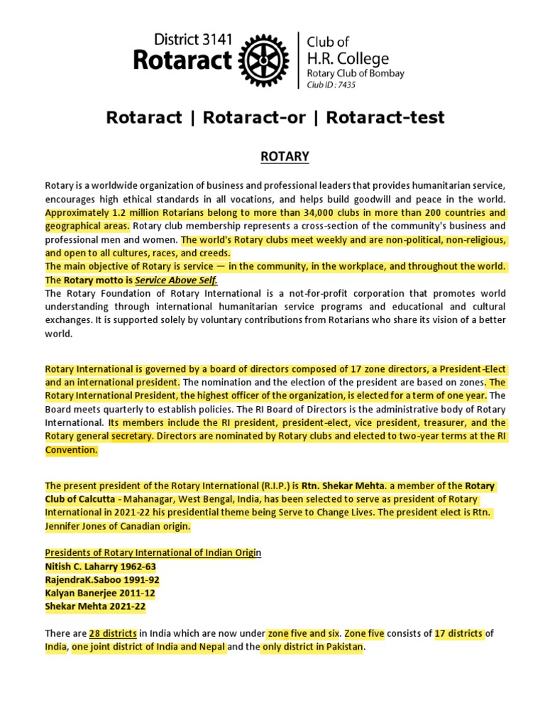 RRR RCHR Exam | PDF | Clubs And Societies