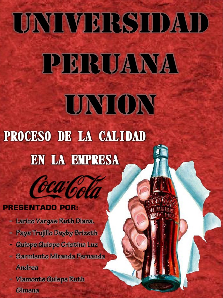 Proceso de La Calidad - Coca Cola | PDF | Coca Cola