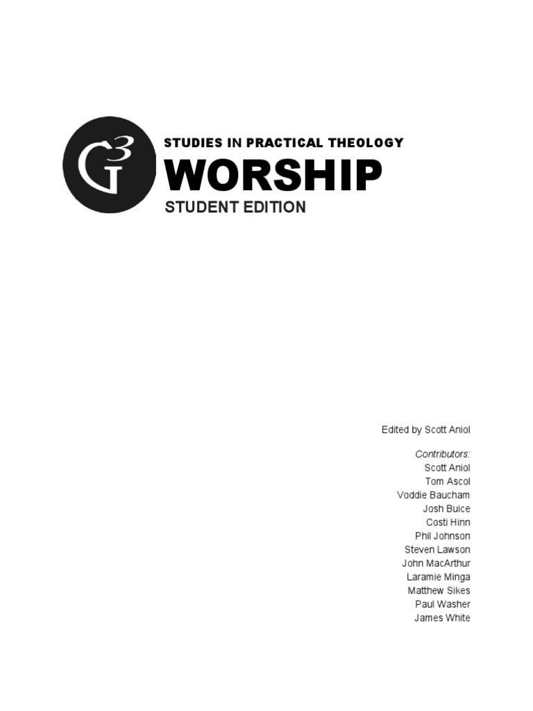 G3 Worship Curriculum Student Guide | PDF | Christian Church | Jesus