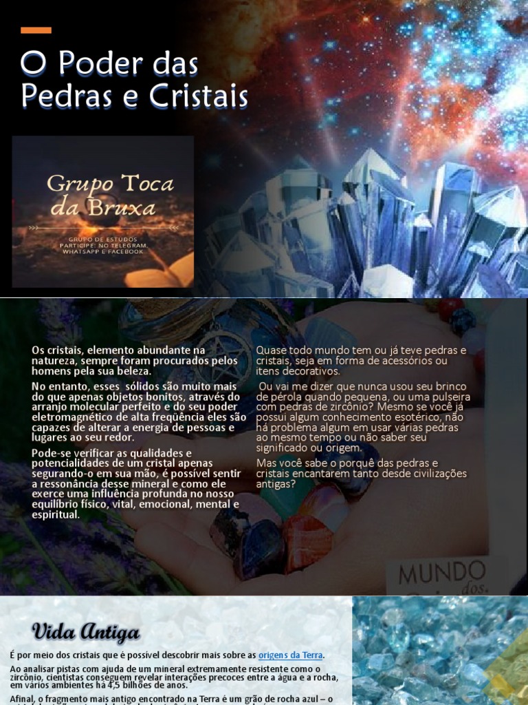 O Poder Das Pedras e Cristais | PDF | Cristal | Terra