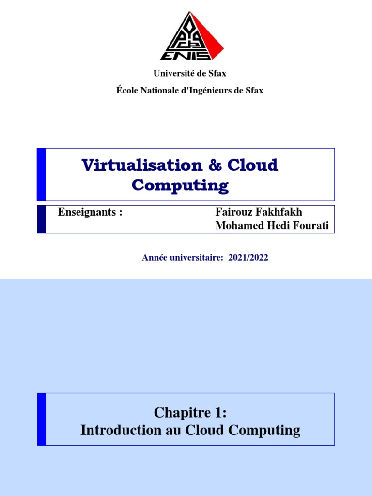 Chapitre1 Cloud | PDF | Cloud computing | Logiciel en tant que service
