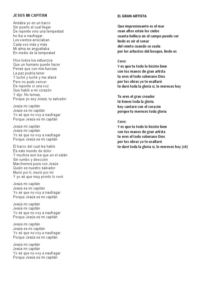 Jesus Mi Capitan | PDF