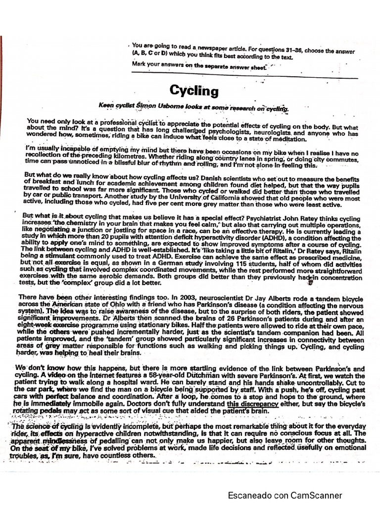 Cycling | PDF