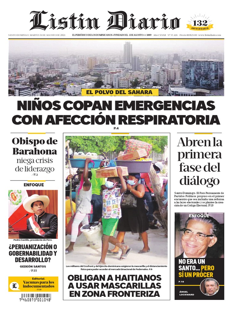 Listín Diario 31-08-2021 | PDF | República Dominicana | Astra Zeneca
