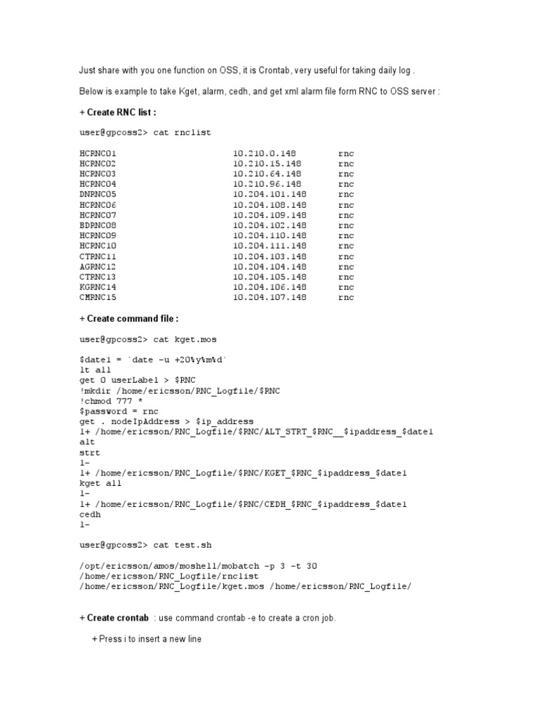 How To Define Crontab | PDF | Utility Software | Software Development