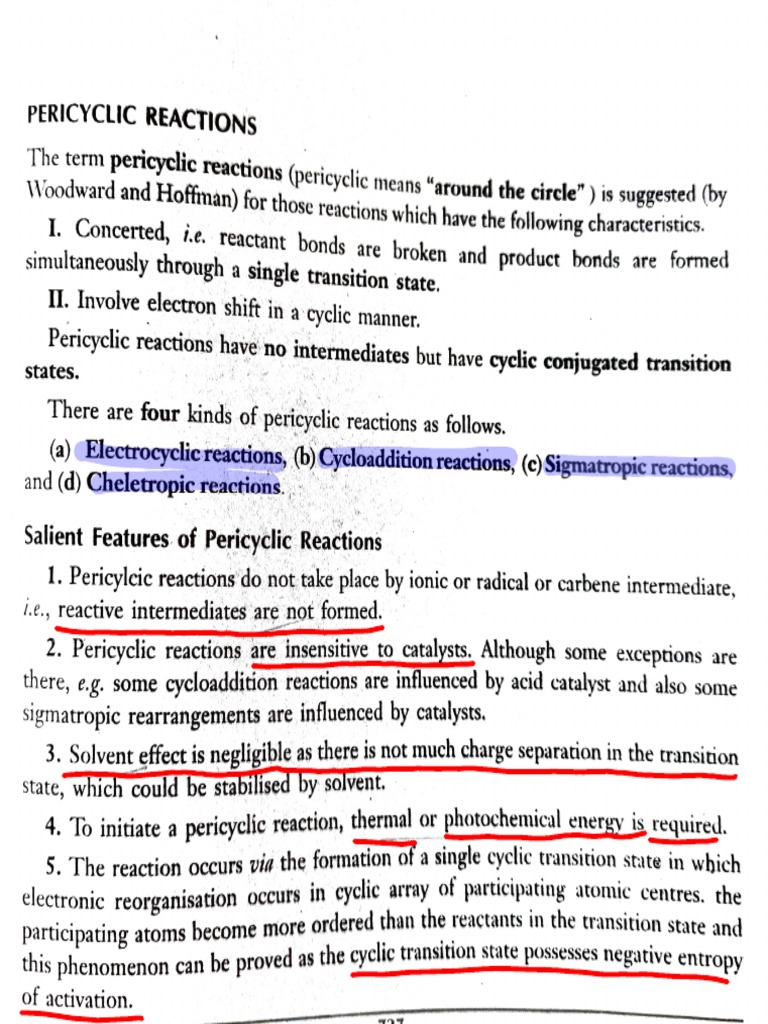 Pericyclic Reactions, 1 | PDF | Chemical Reactions | Change