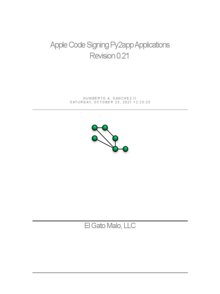 Code Signing Py2App Applications | PDF | Mac Os | Information ...