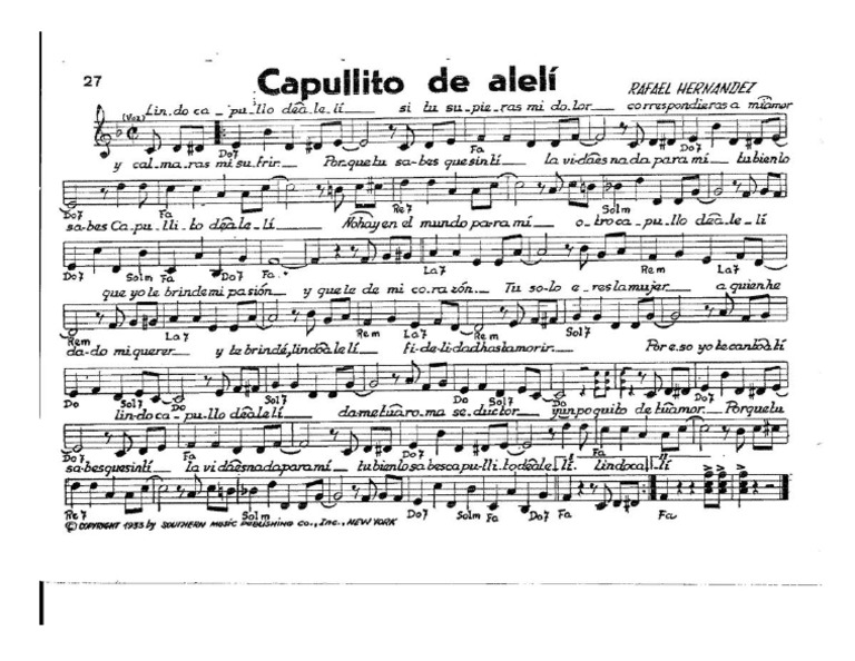 Capullito de Aleli | PDF