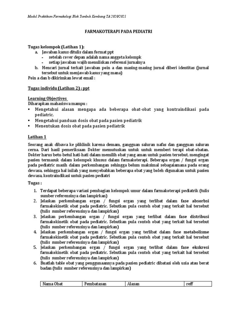 Modul Farmako | PDF | Pengembangan Diri | Kesehatan Holistik
