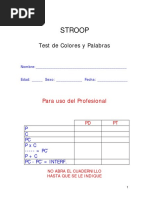 Baremos Edad STROOP | PDF
