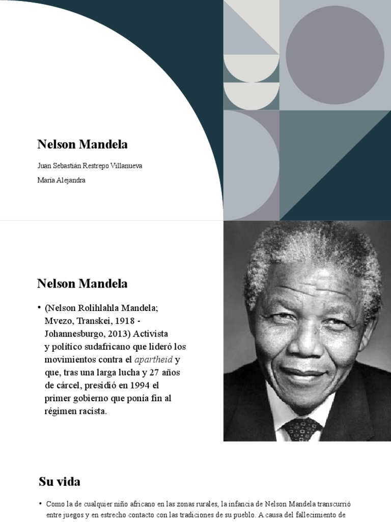 Biografia Nelson Mandela | PDF | Nelson Mandela | Sudáfrica