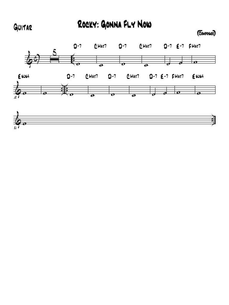 Rocky - Gonna Fly Now - Chords | PDF