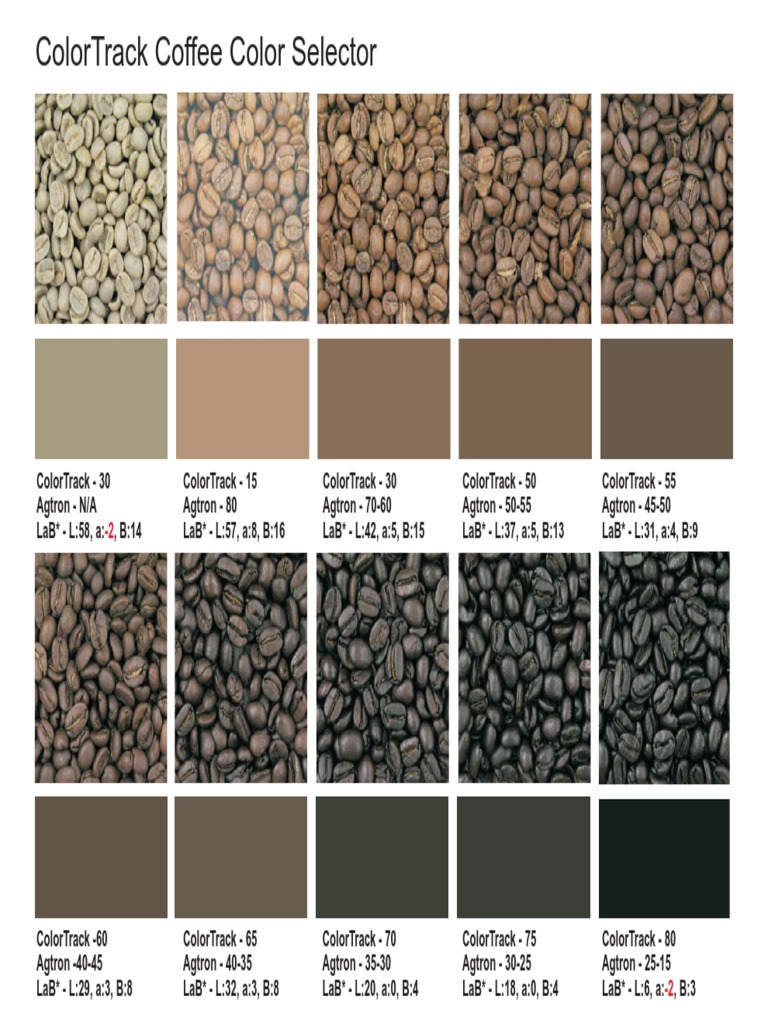 Coffee Color Selector | PDF | Teaching Methods & Materials | Science ...