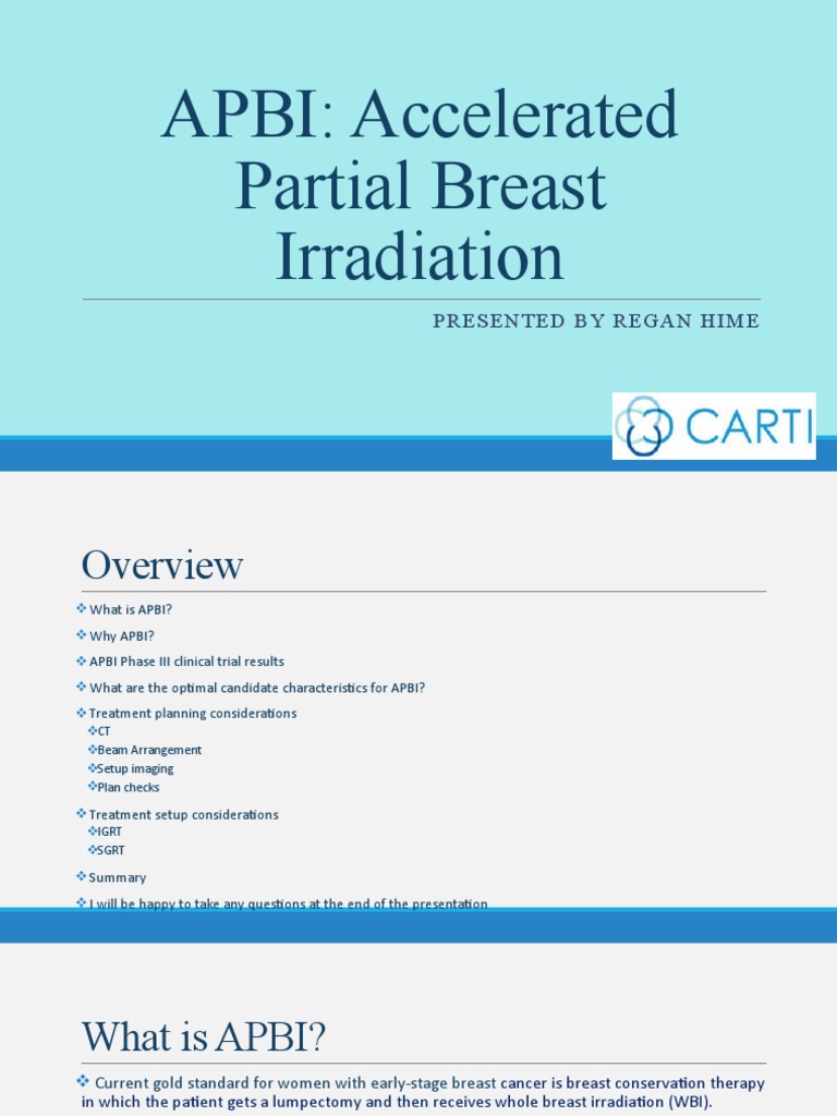 APBI Journal Club PowerPoint | PDF | Radiation Therapy | Breast Cancer