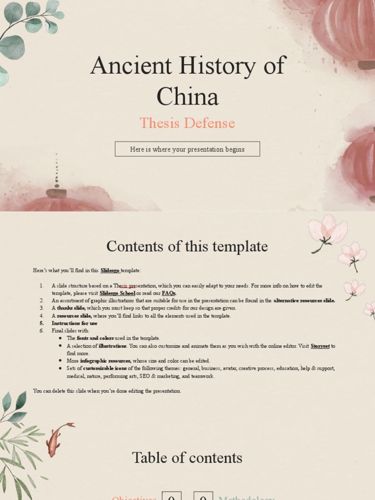 Ancient History of China Thesis by Slidesgo | PDF | Solar System | Planets
