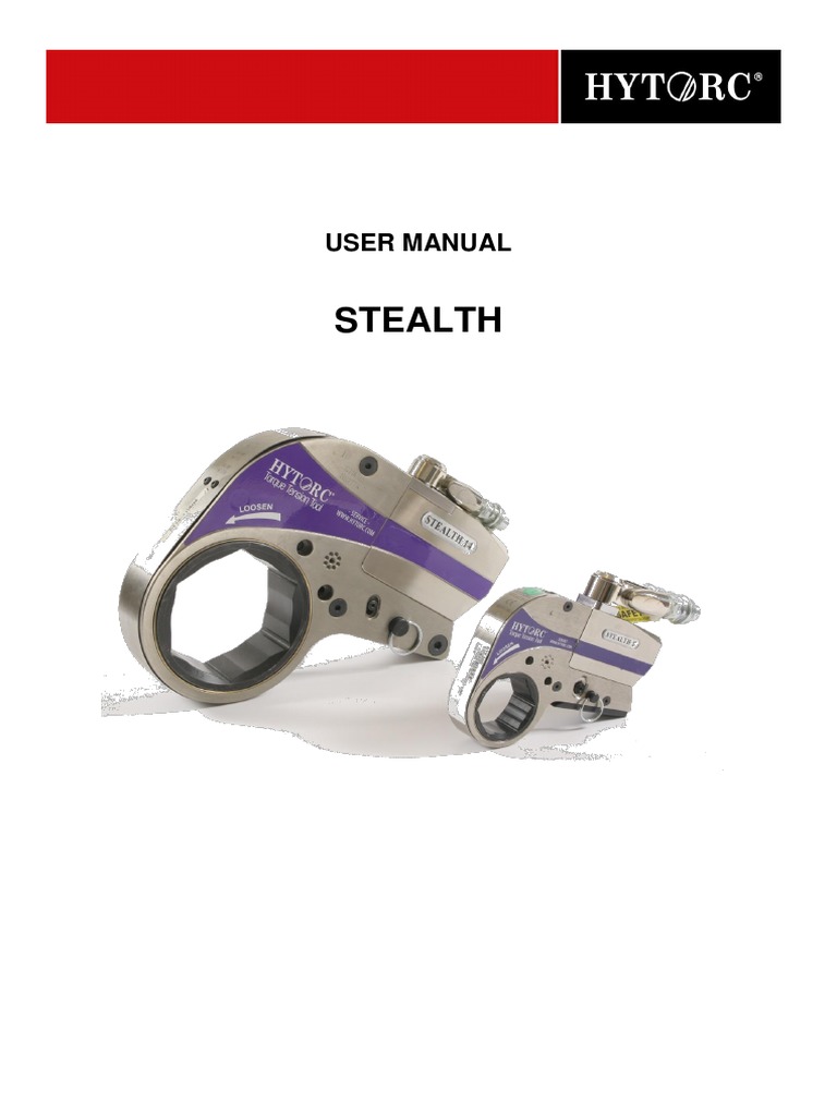 Hytorc Stealth Manual English | PDF | Pump | Valve