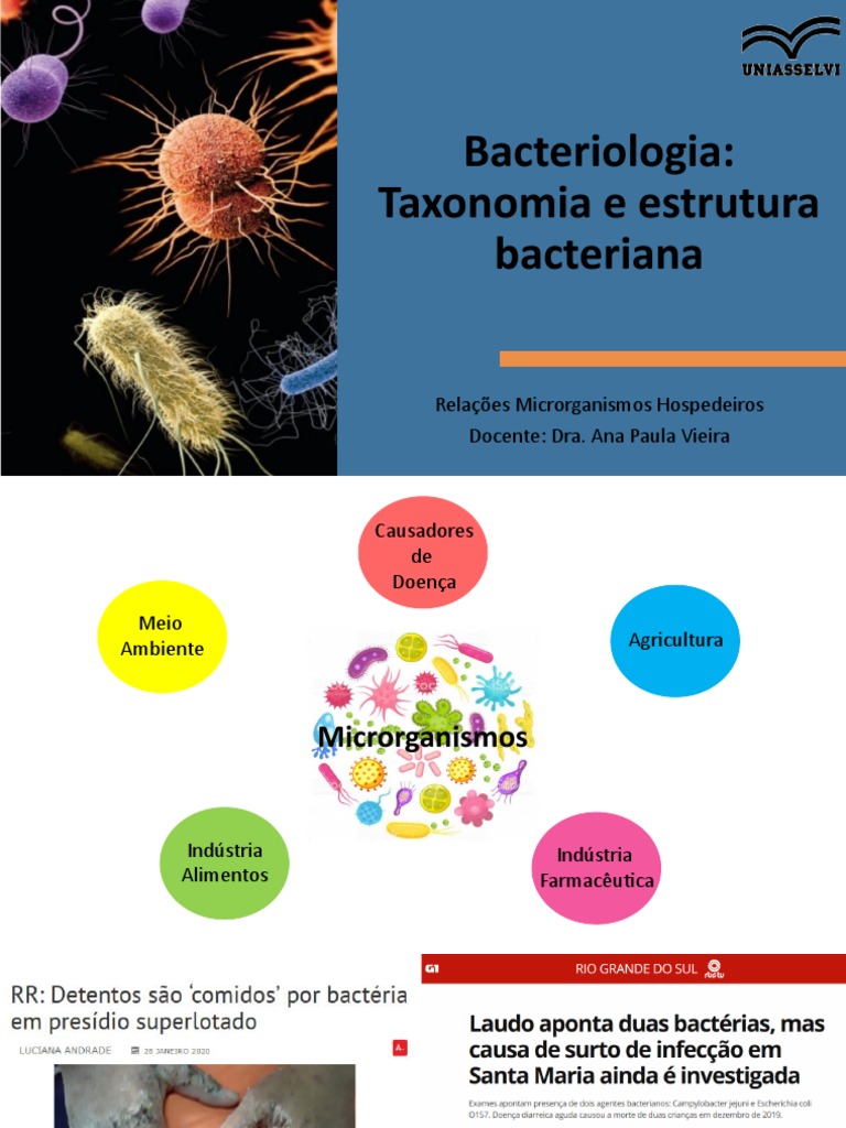 Aula 1 - Bacteriologia - Características Gerias e Estrutua Bacteriana ...