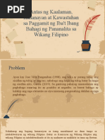 Ethical Considerations (Filipino) | PDF