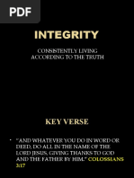 Integrity Value Experience 3 Worksheet | PDF