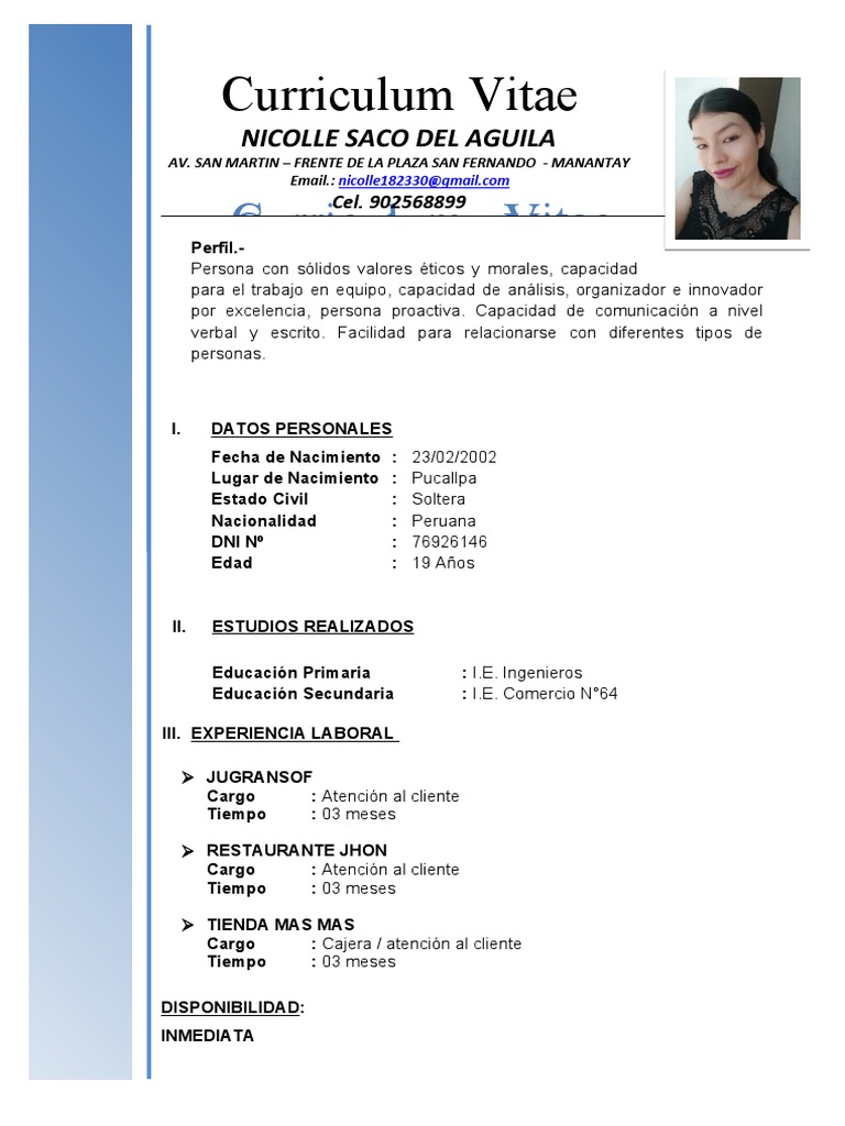 Curriculum Carmen | PDF | Crecimiento personal y profesional | Ciencias sociales